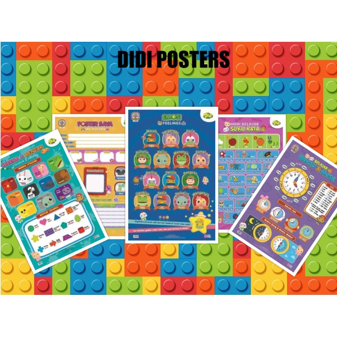 Islamic Kids Posters/Poster Untuk Kanak-Kanak, Hobbies & Toys ...
