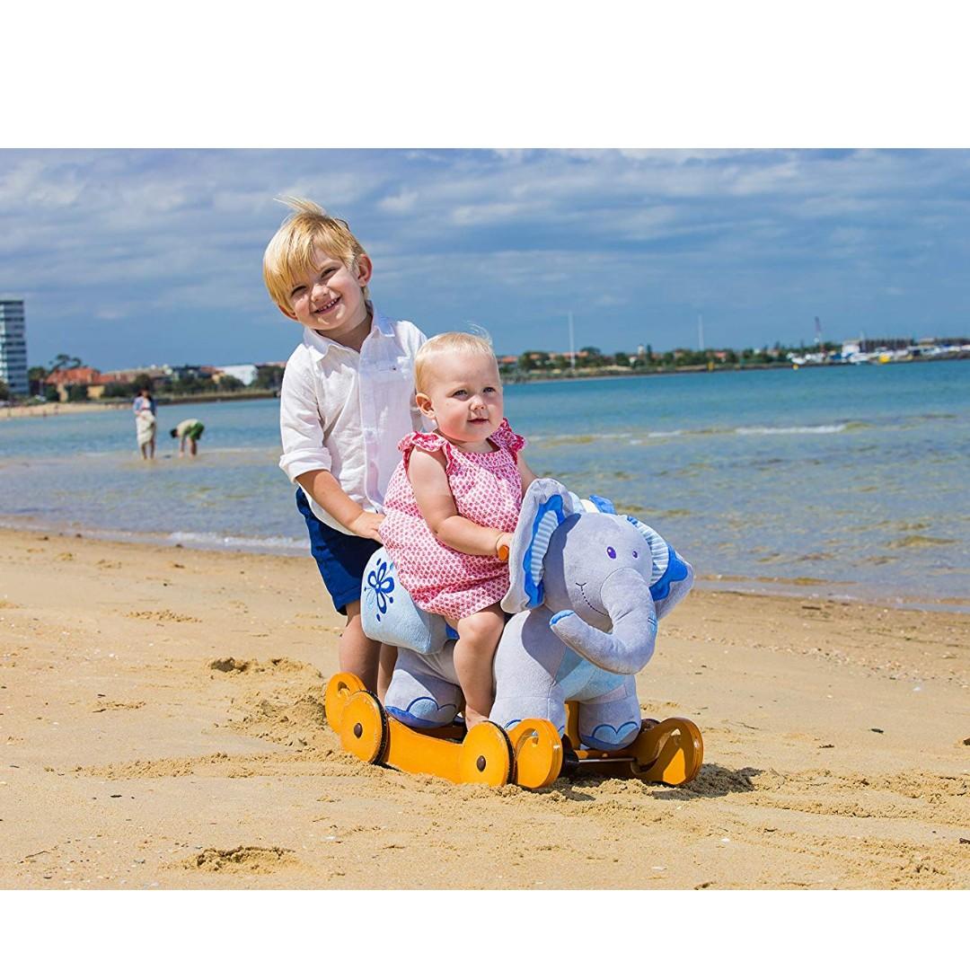 labebe - Baby Rocking Horse Wooden, Plush Rocking Animal, Hobbies ...