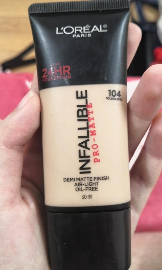Loreal Infallible Pro Matte Foundation, Beauty & Personal Care, Face ...