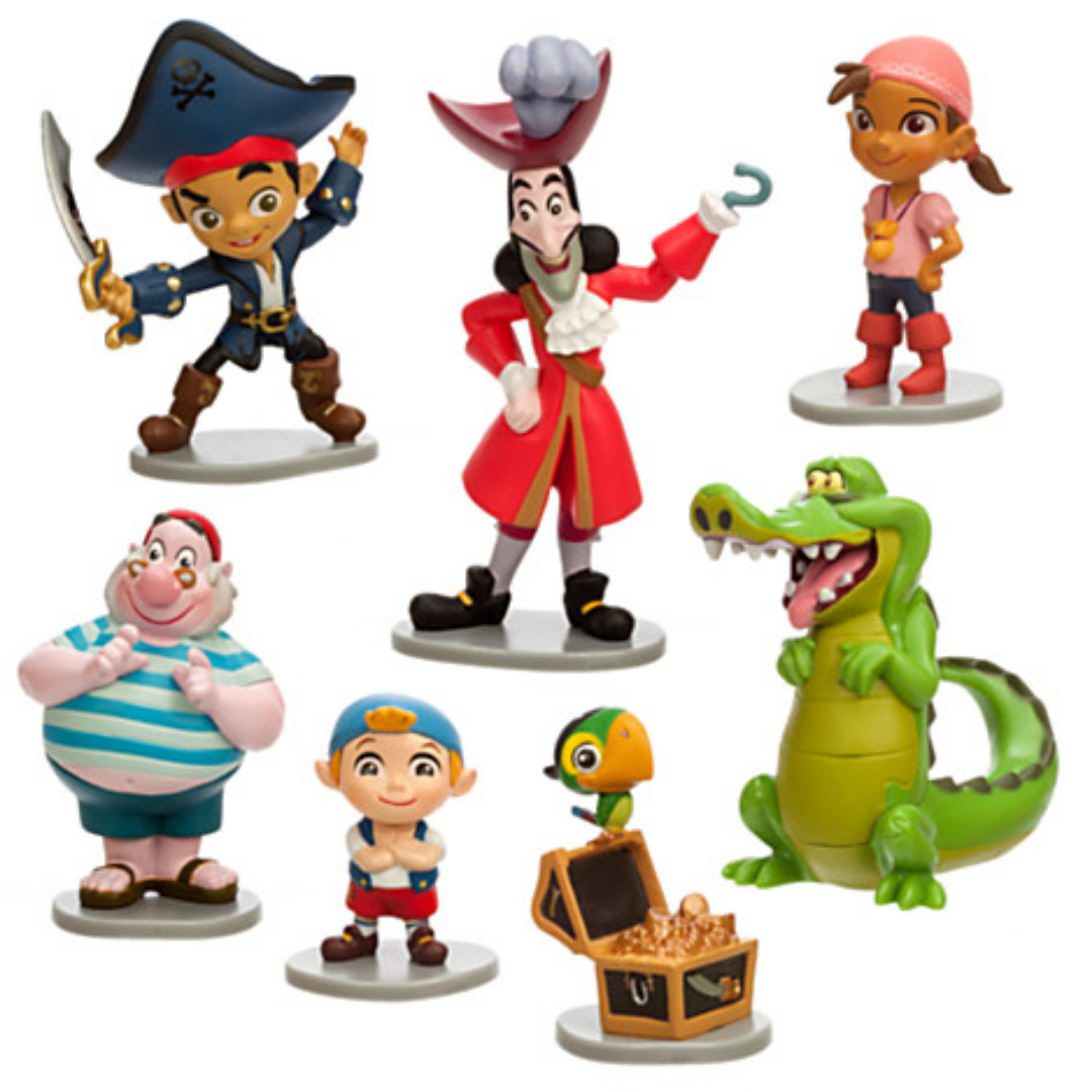 Original Disney Jake and the Never Land Pirates 7-Piece Figurine ...