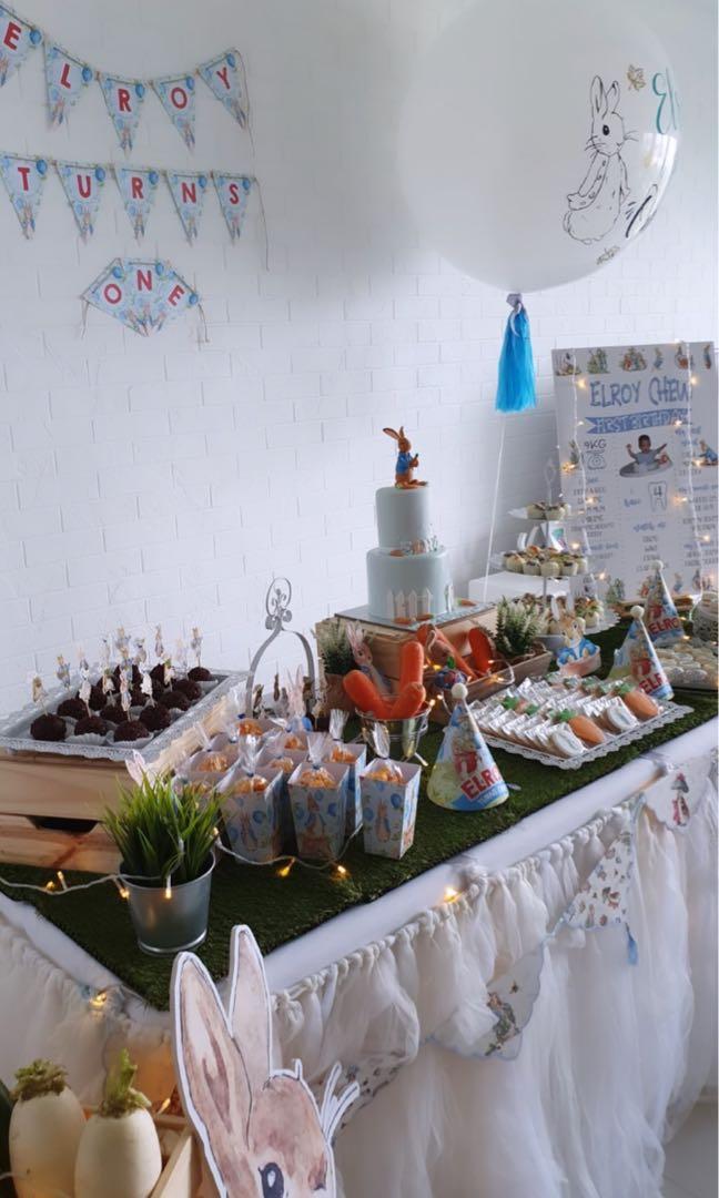 Peter Rabbit Dessert Table, Hobbies & Toys, Stationery & Craft ...