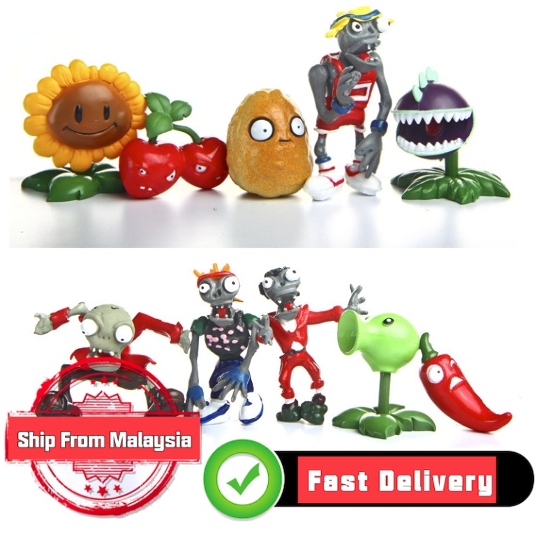 Plants vs Zombies Sunflower cherry Nut Figure Toy Collection Figures ...