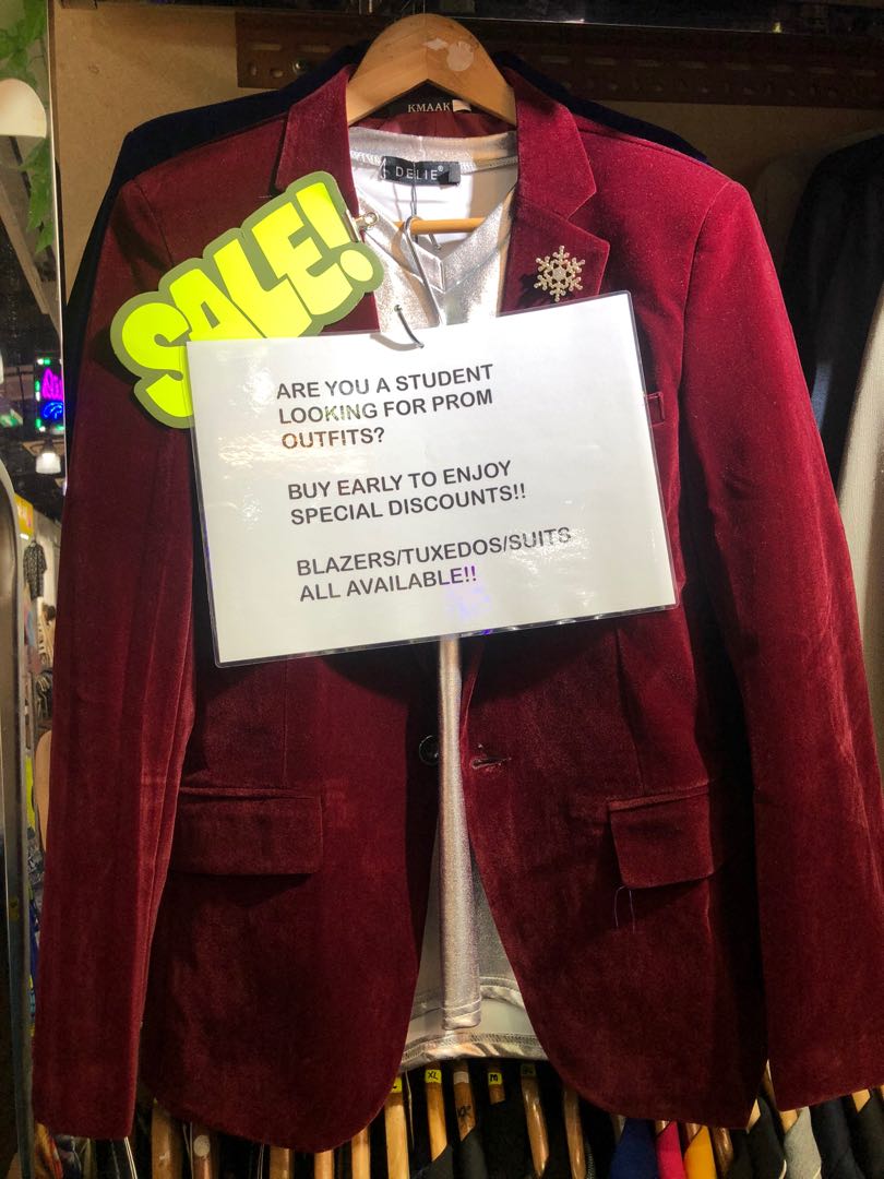 PROM NIGHT / DND BLAZER SUIT, Men's Fashion, Coats, Jackets and ...