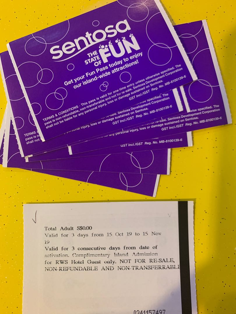 Sentosa monorail ticket, Everything Else on Carousell