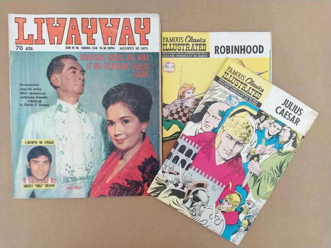 SET: 1973 Liwayway Magazine & 2pcs Famous Classics Illustrated Komiks ...