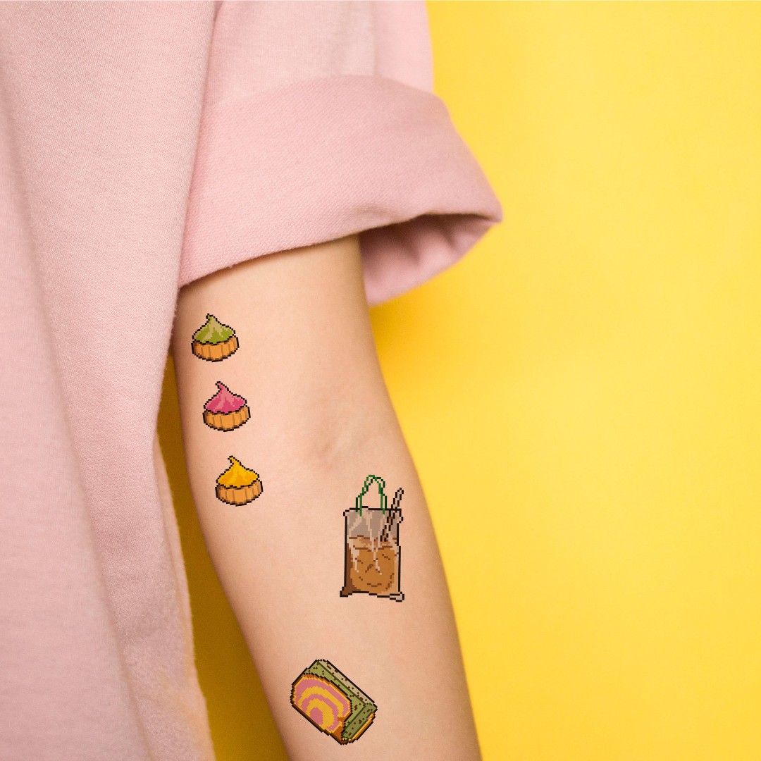 Set of 6 Singapore Temporary Tattoos — Food Tattoo / Singapore Gift ...