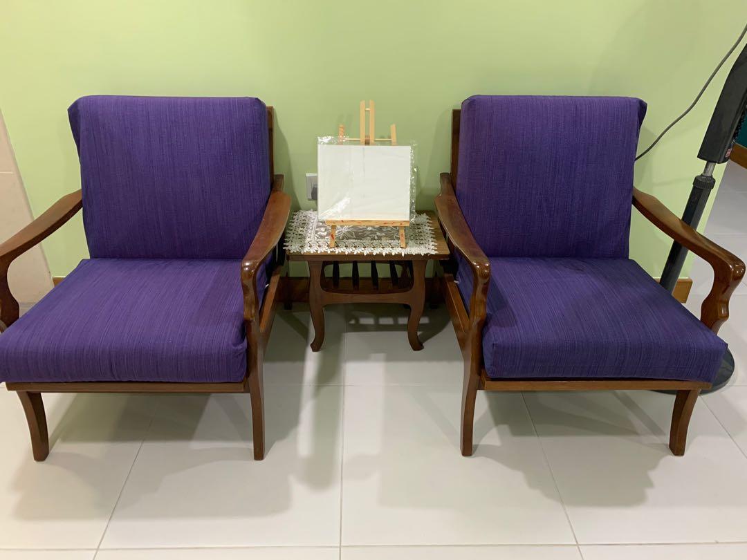 Vintage 5-seater Pak Awang Sofa Set, Furniture & Home Living, Furniture ...