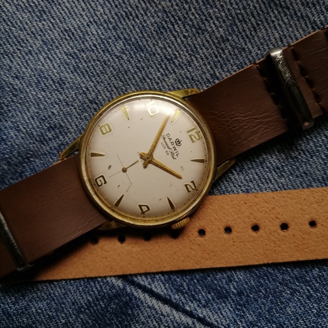 Vintage Darwil Swiss Watch 1960s, Luxury, Watches on Carousell