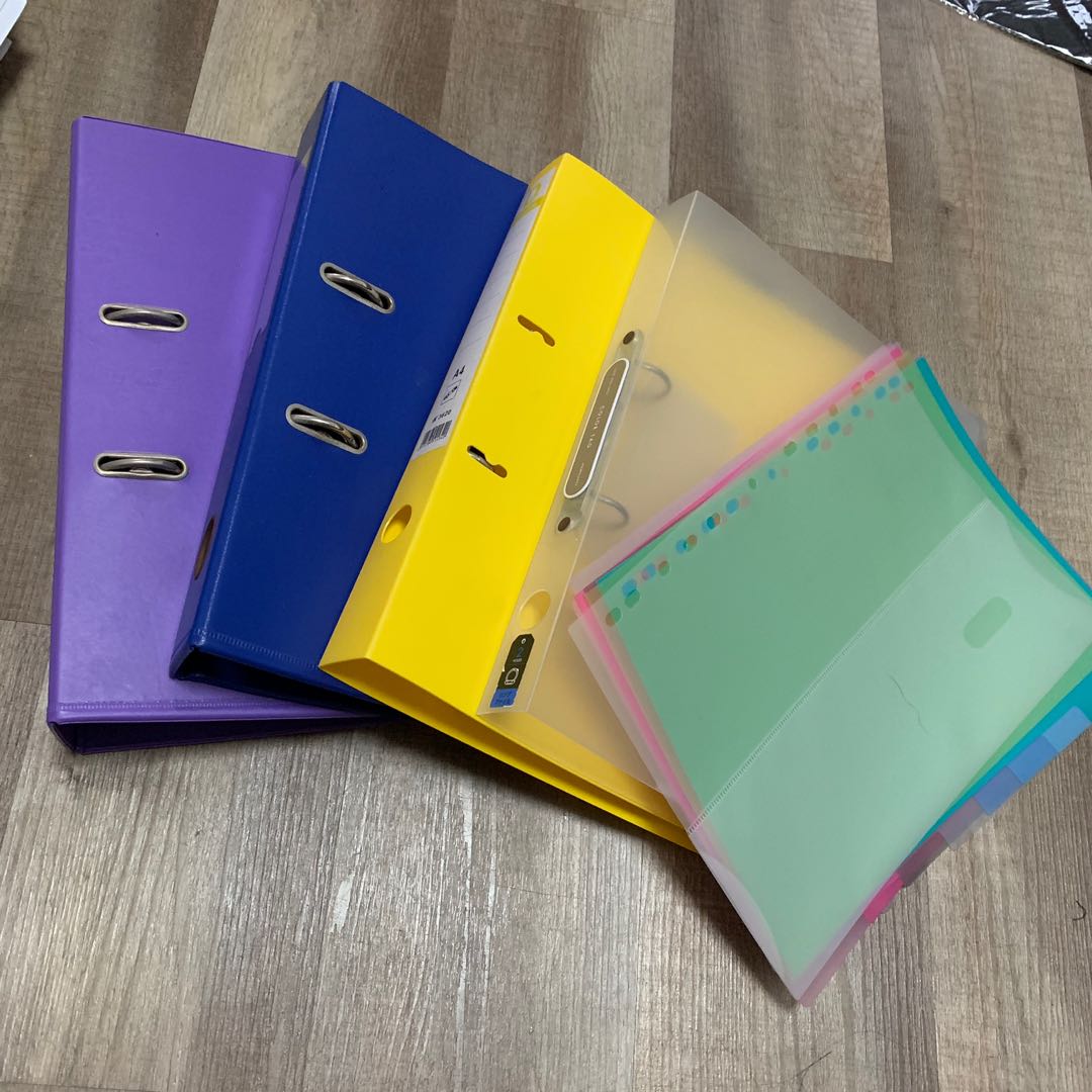 4 Ring Files + Dividers for $4, Hobbies & Toys, Stationery & Craft ...