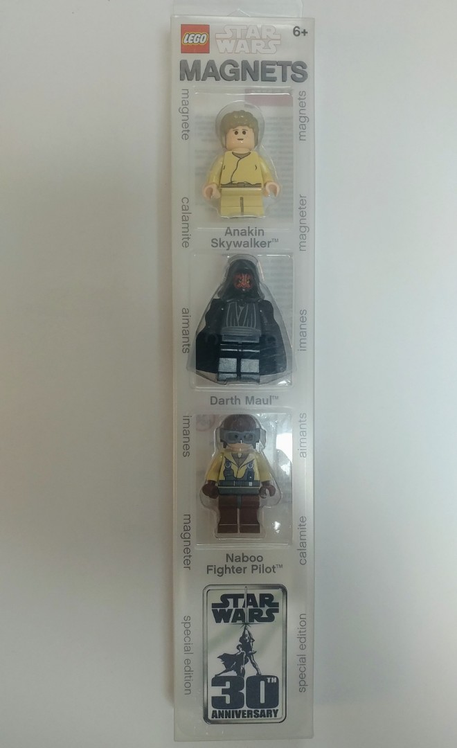 全新未開盒 lego Magnet Set, Minifigures SW (3) Special Edition 3 - Anakin ...