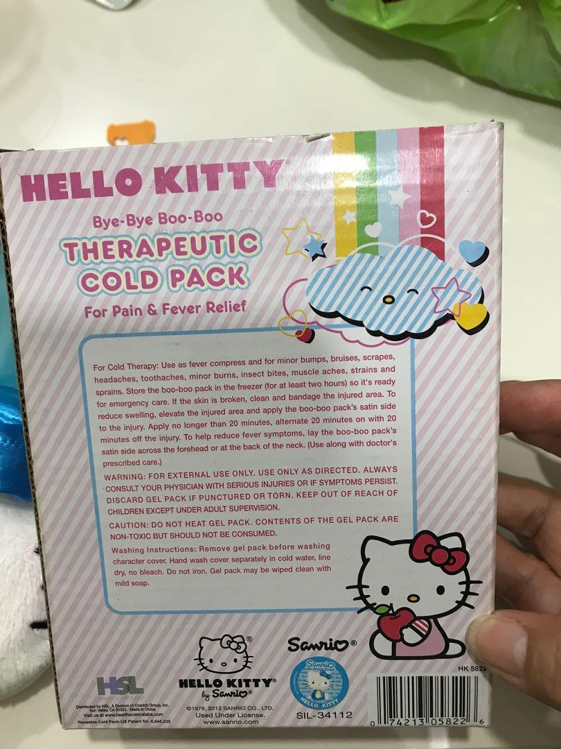 Authentic Hello Kitty therapeutics hot and cold compress, Babies & Kids ...