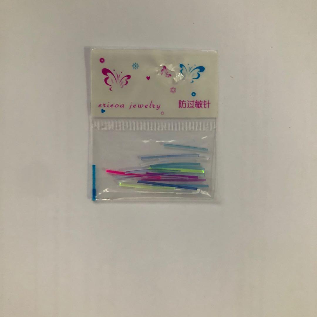 Clear Plastic Sticks/Ear Hole Retainers (Mail-out only) , Women's ...