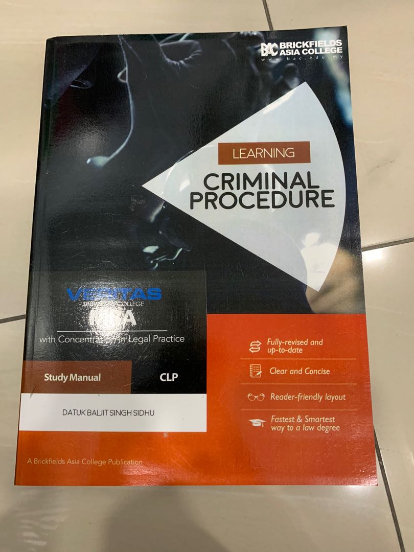 CLP criminal procedure study manual, Hobbies & Toys, Books & Magazines ...