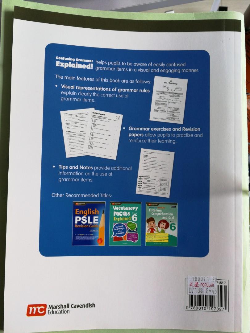 Confusing grammar explained. By Marshall Cavendish, Books & Stationery ...