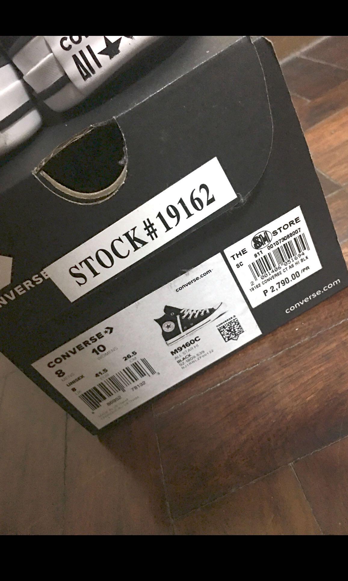 CONVERSE ALL STAR HI CUT ORIGINAL BOUGHT FROM TRINOMA, with og box and ...