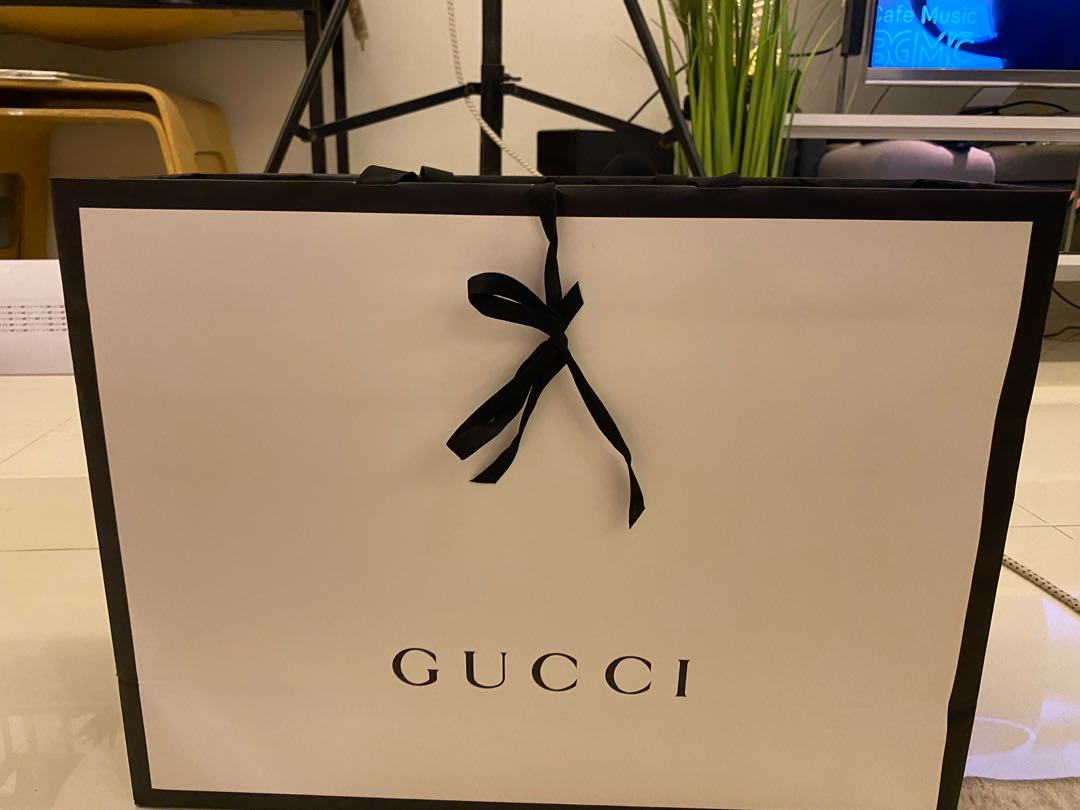 Gucci Paper Bag and Box, Luxury, Accessories on Carousell