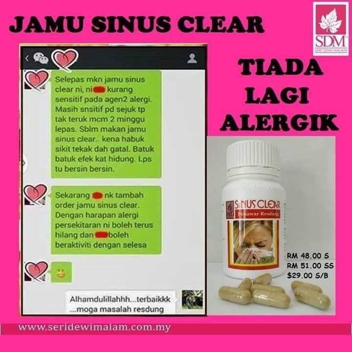 Jamu Sinus Clear Penawar Resdung, Everything Else on Carousell