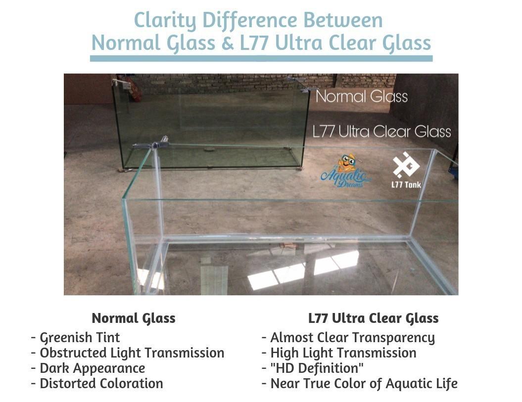 L77 Ultra Clear Glass Tank with Cabinet, Pet Supplies, Homes & Other ...