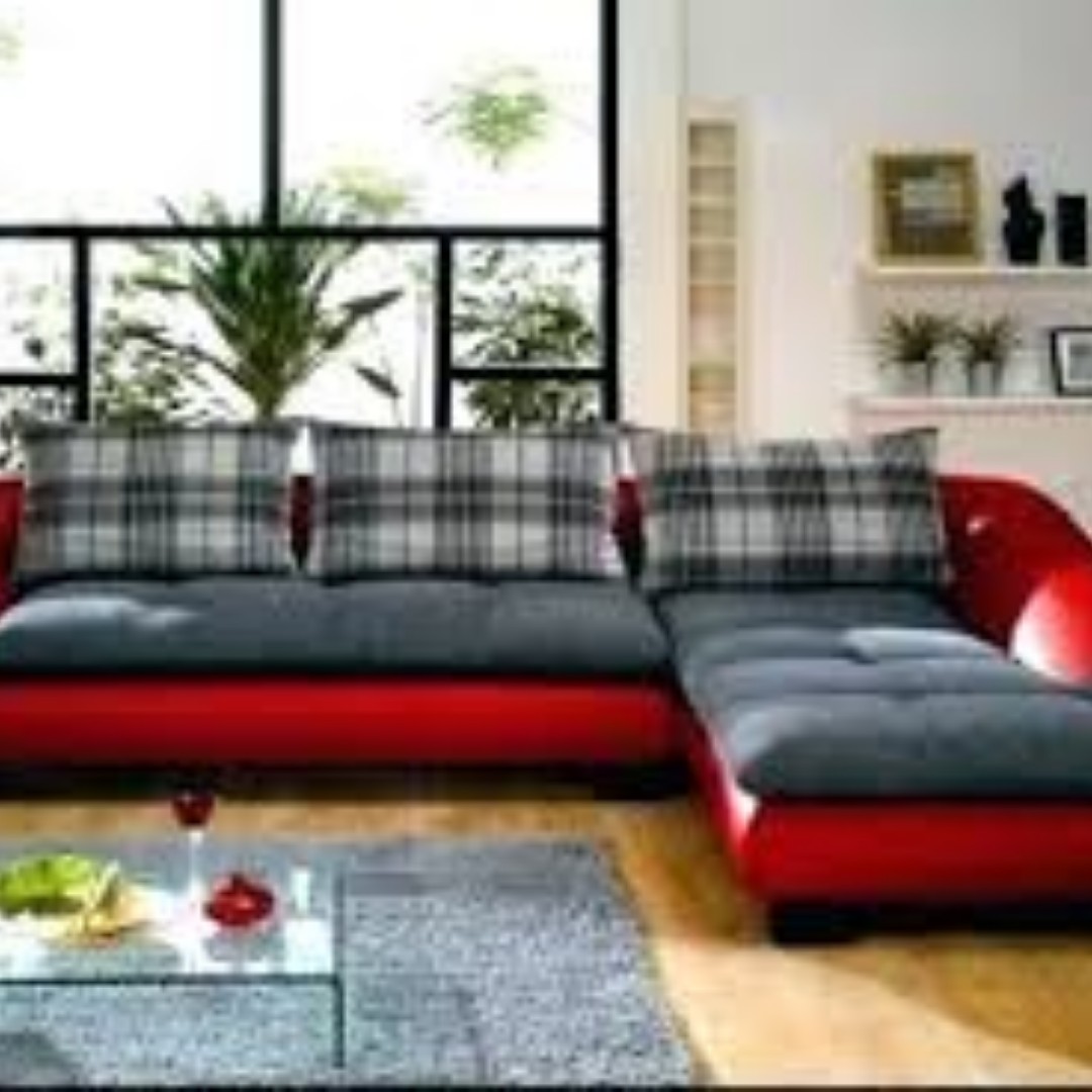 L - Shape Sala set, Furniture & Home Living, Furniture, Sofas on Carousell