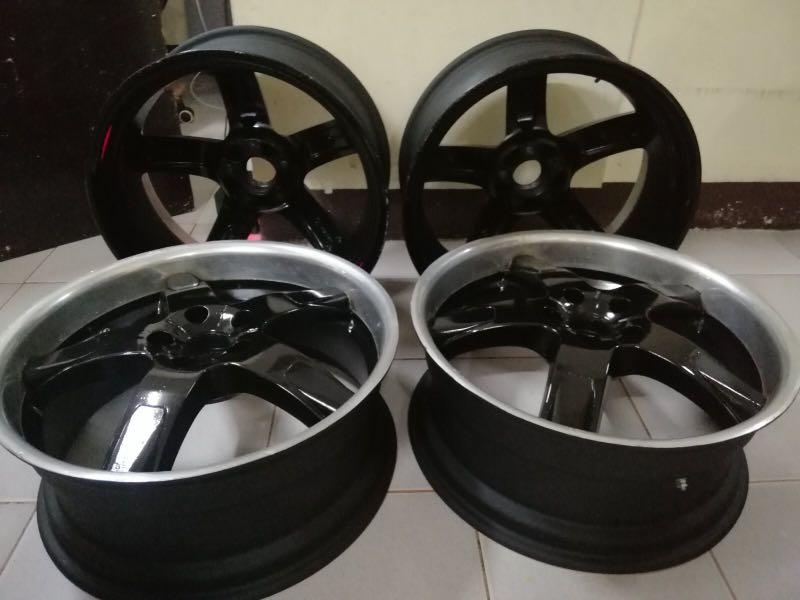 Lenso LS5 Mag Wheels, Car Parts & Accessories, Mags and Tires on Carousell