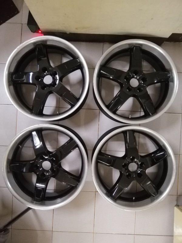 Lenso LS5 Mag Wheels, Car Parts & Accessories, Mags and Tires on Carousell