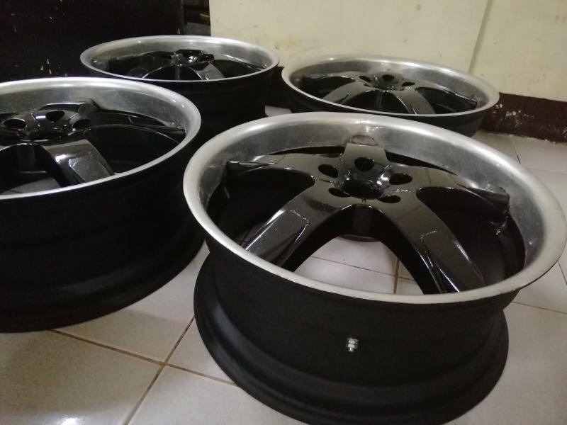 Lenso LS5 Mag Wheels, Car Parts & Accessories, Mags and Tires on Carousell