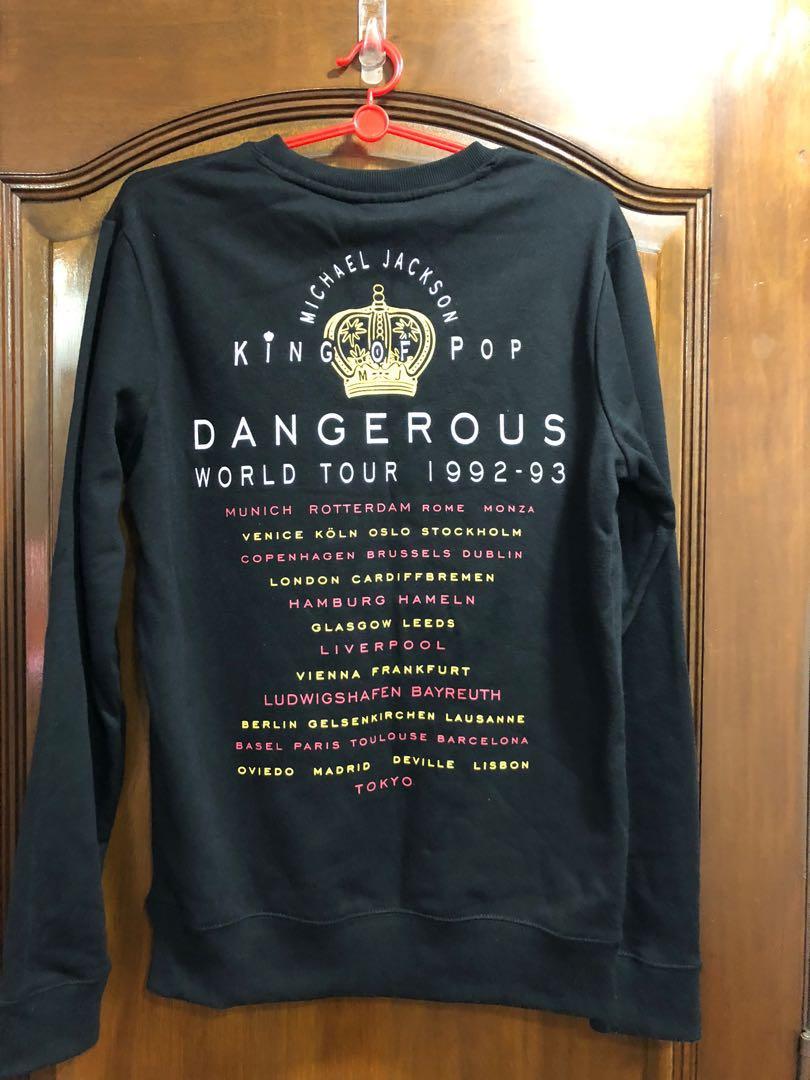 Michael Jackson - black sweater with MJ print, Men's Fashion, Tops ...