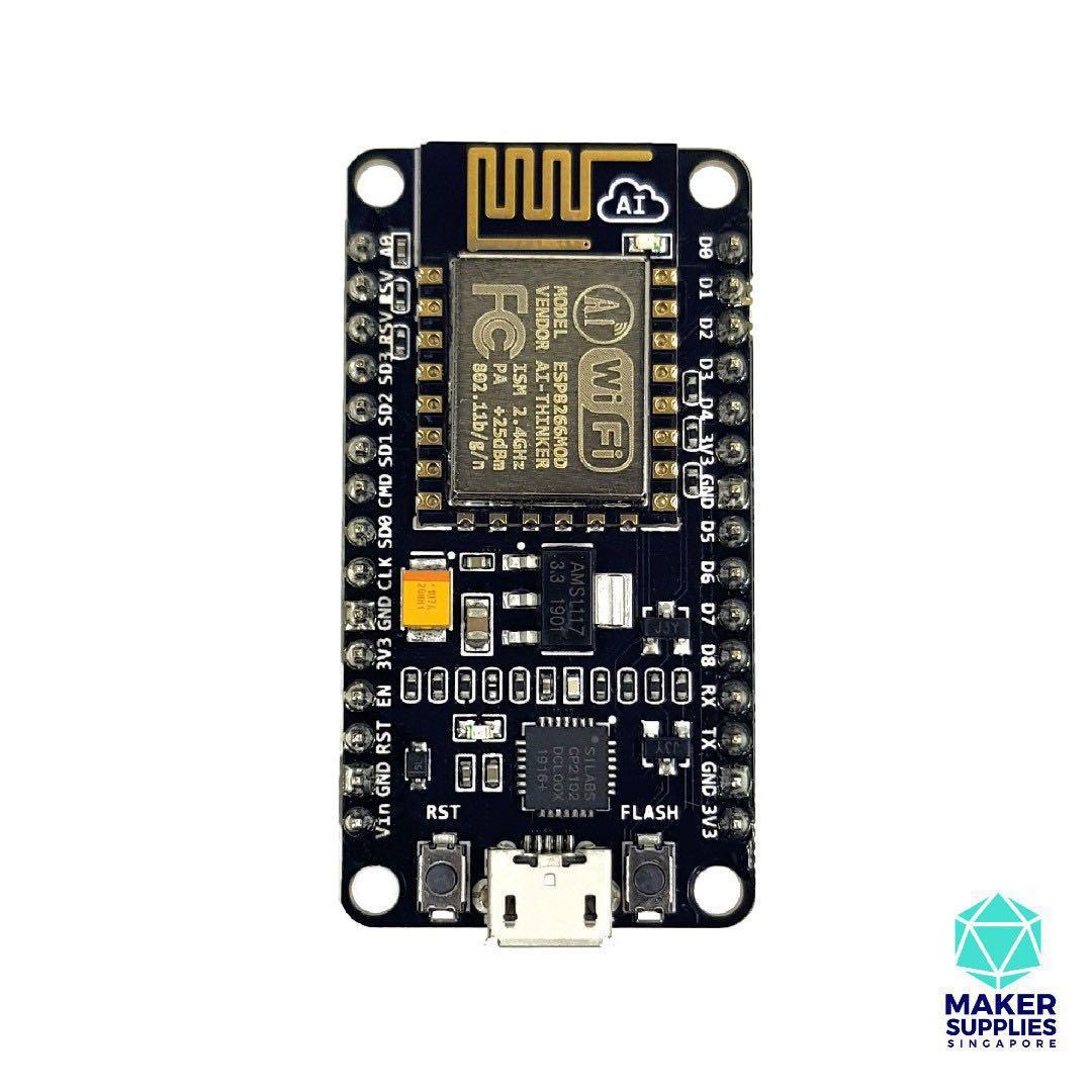 NodeMCU V1.0 / V2 / 2nd Gen. with ESP-12E ESP8266 WiFi (Official) Ai-Thinker Amica Lua ...