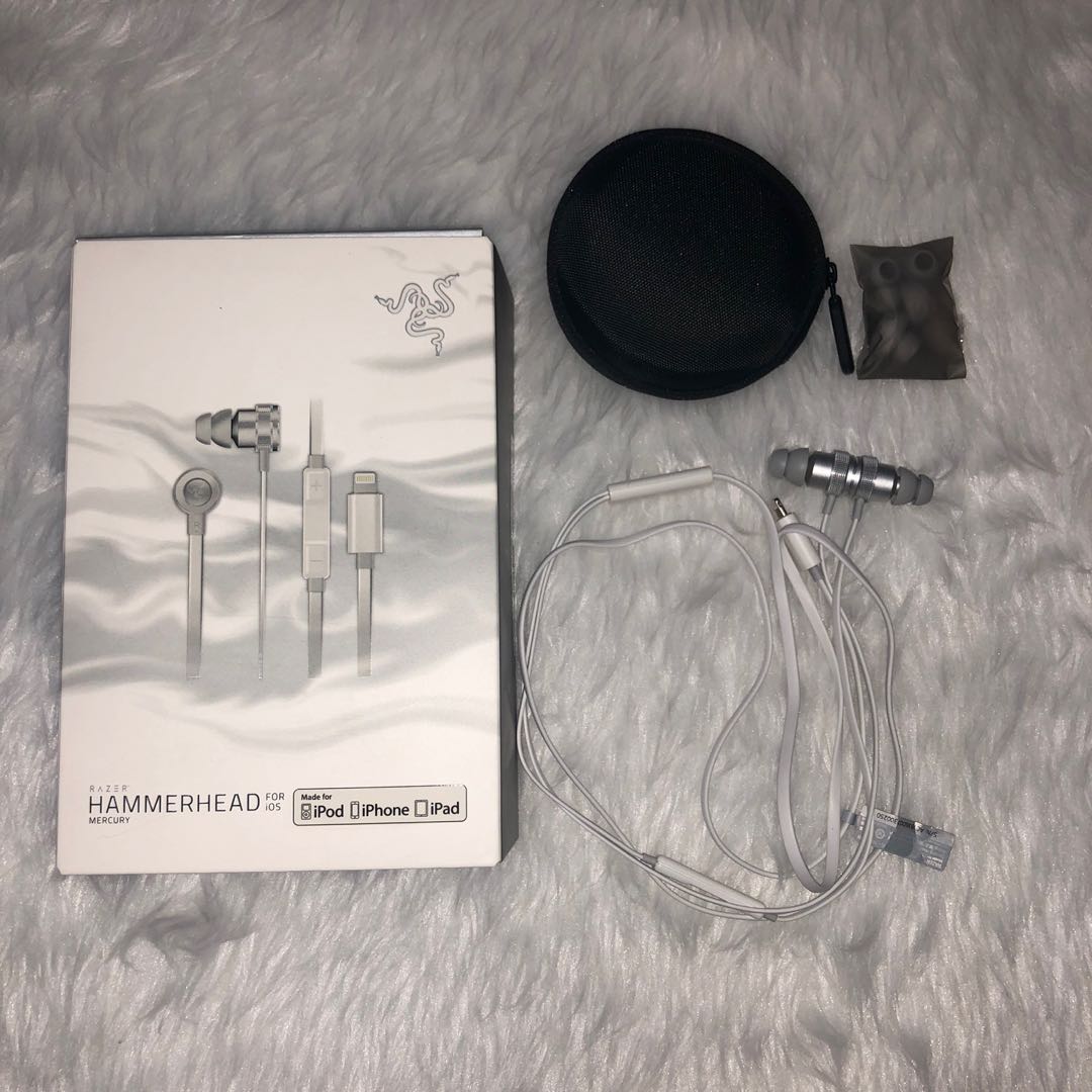 Razer Hammerhead For iOS Mercury, Audio, Earphones on Carousell