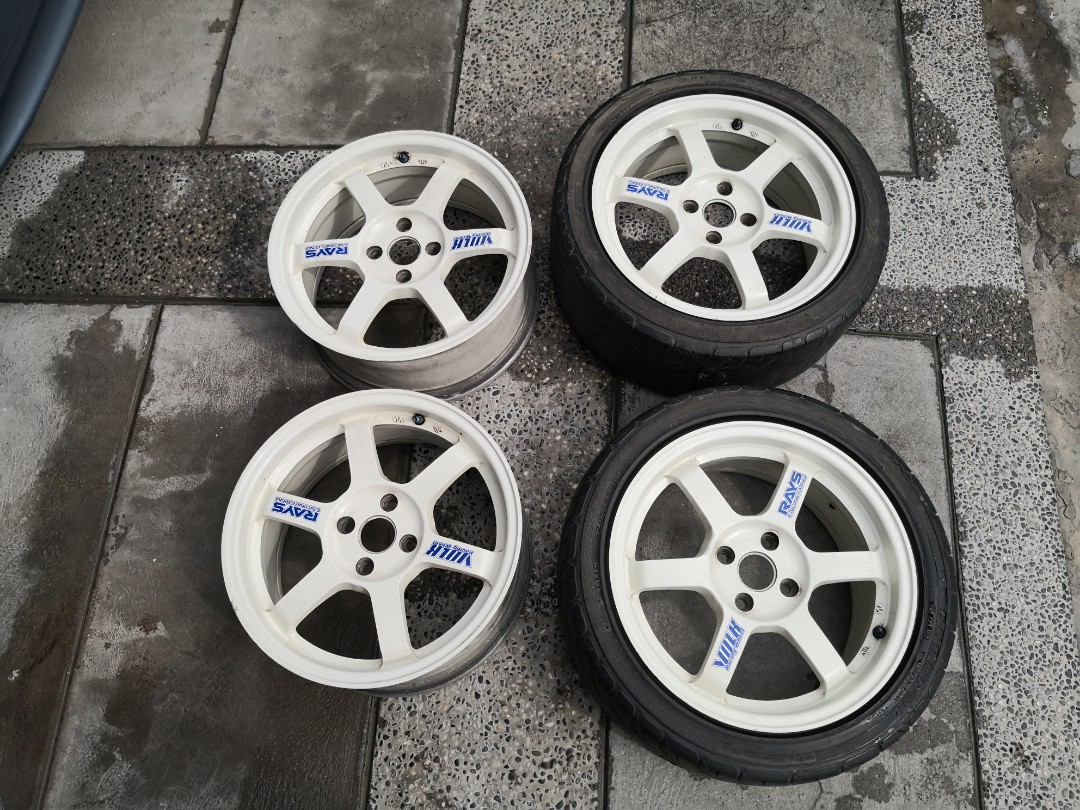 Rota Grid 1 size 16 with orig Rays Volk racing te37 stickers and kyoei ...