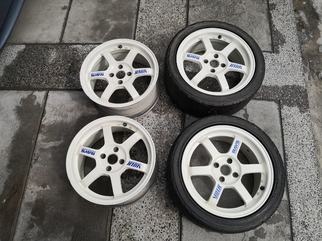 Rota Grid 1 size 16 with orig Rays Volk racing te37 stickers and kyoei ...