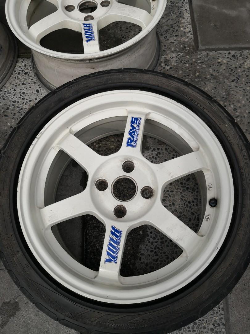 Rota Grid 1 size 16 with orig Rays Volk racing te37 stickers and kyoei ...