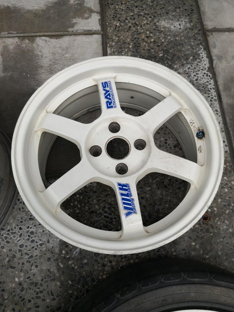 Rota Grid 1 size 16 with orig Rays Volk racing te37 stickers and kyoei ...