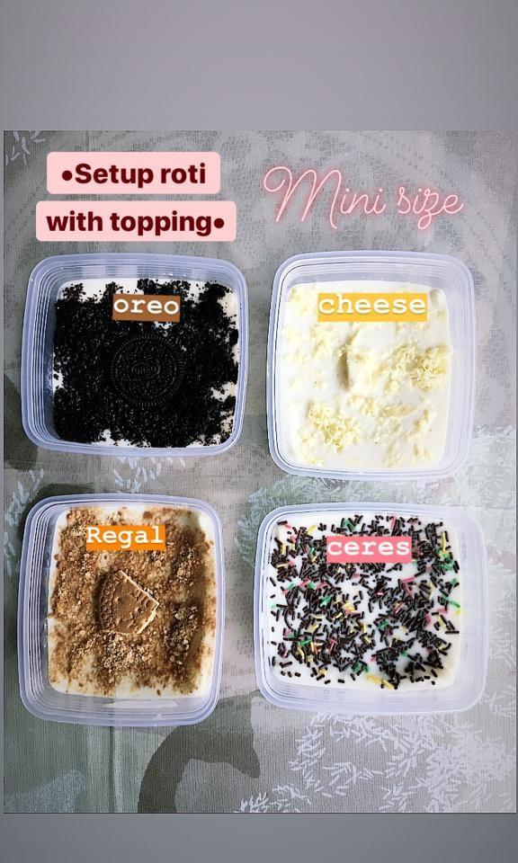 Setup Roti varian topping, Makanan & Minuman, Makanan Instan di Carousell