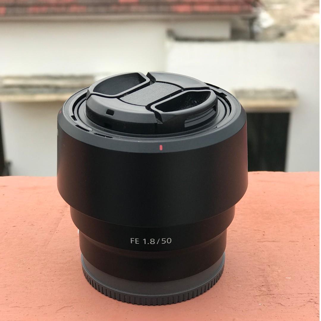 Sony 50mm F1.8 Complete with box, Photography, Lens & Kits on Carousell