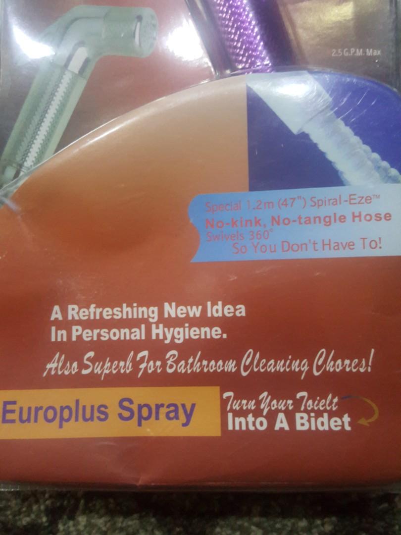 Toilet Bidget Europlus Spray, Furniture & Home Living, Bathroom ...