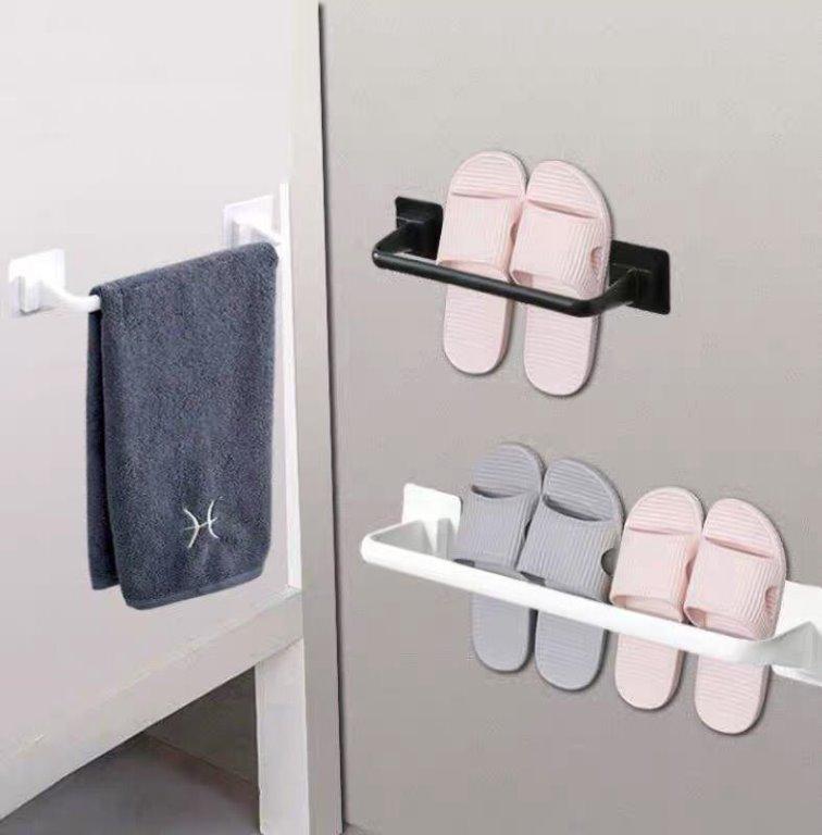 1pc Hanging Rack 】 Self Adhesive Sticker Wall Mount Towel No Rusty ...