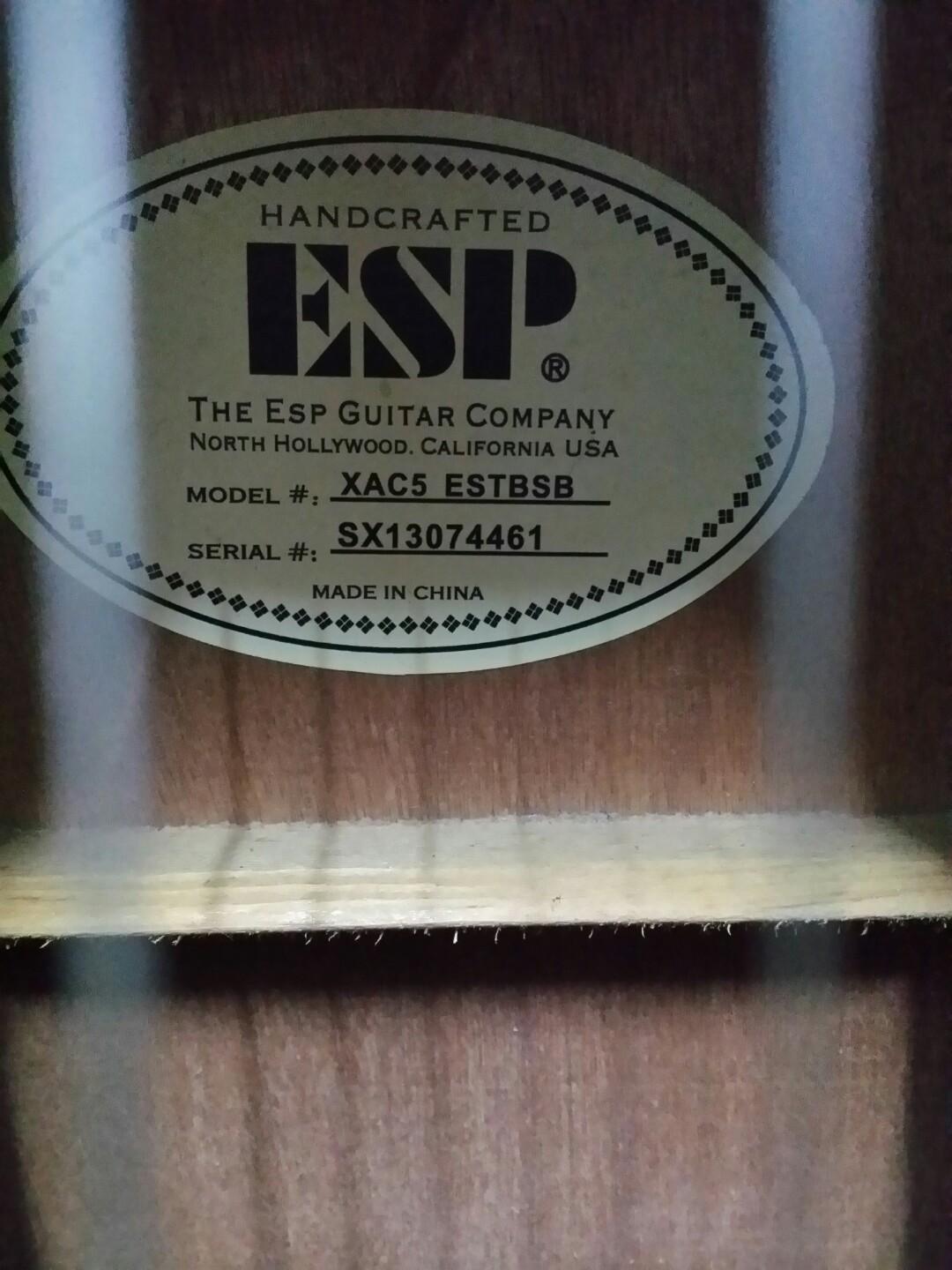 Acoustic Guitar ESP LTD, Hobbies & Toys, Music & Media, Musical ...