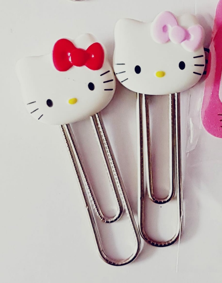 Authentic hello kitty die cut paper clip page marker bookmark, Travel ...