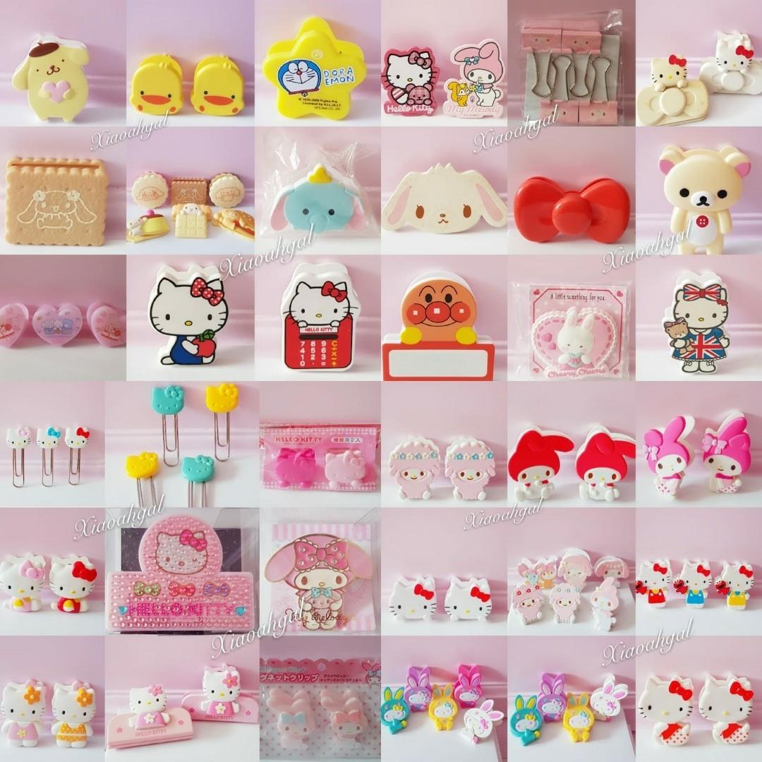 Authentic hello kitty die cut paper clip page marker bookmark, Travel ...