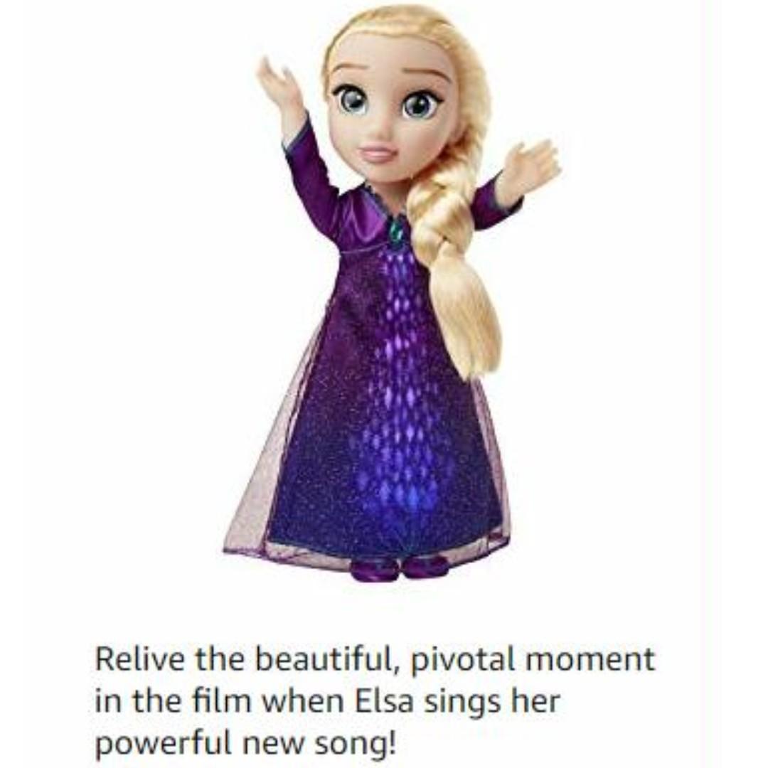Disney Frozen 2 Elsa Musical Doll Sings "Into the Unknown" & Says 14 ...