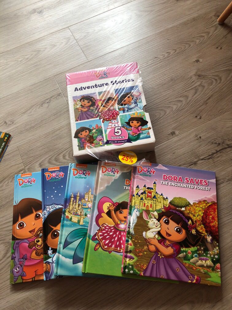 Dora Story book set of 5, , Hobbies & Toys, Books & Magazines, Children ...