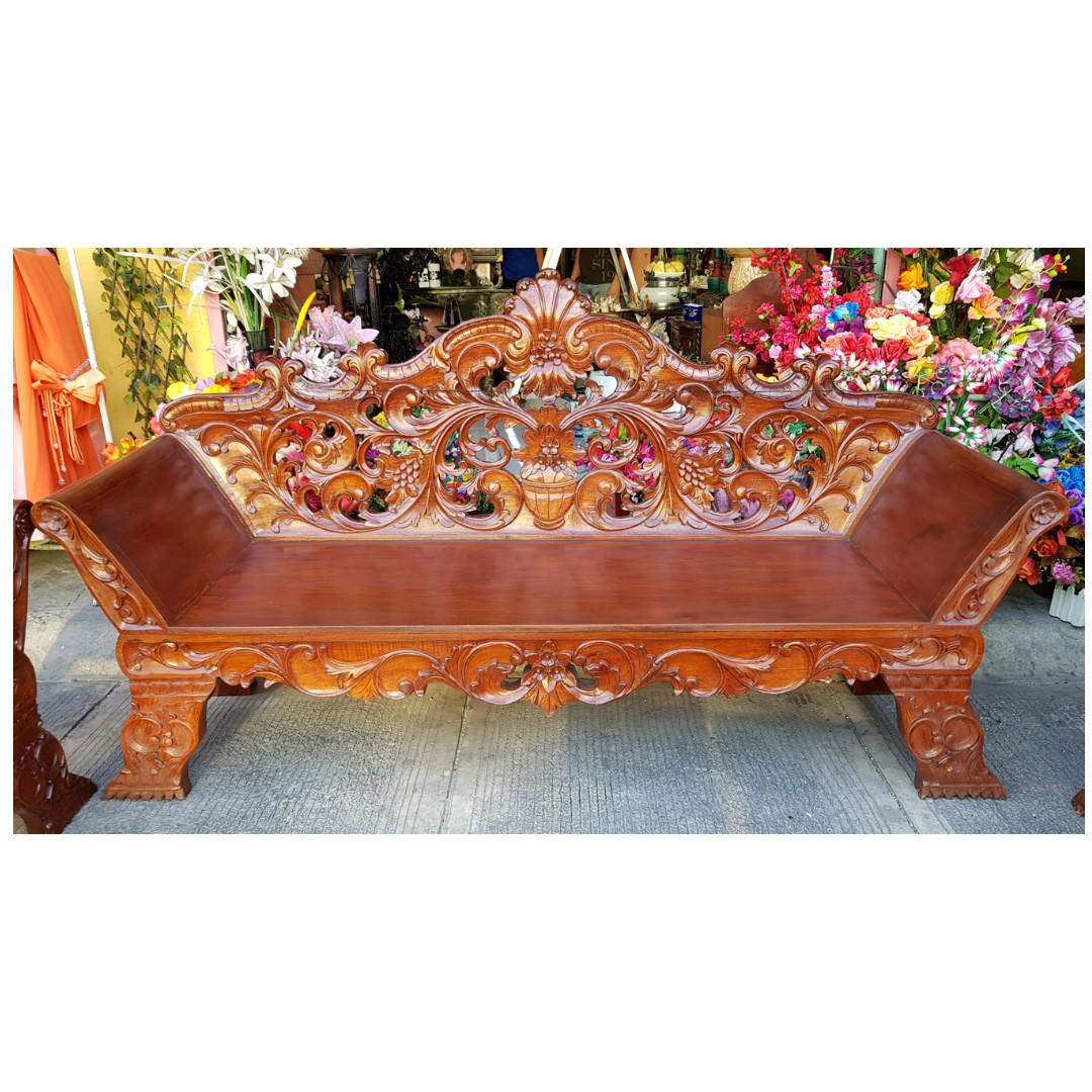 Elegant Old Narra Cleopatra Sala Set, Furniture & Home Living ...