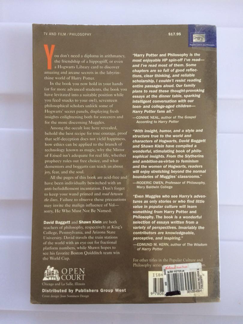 Harry Potter and Philosophy: If Aristotle Ran Hogwarts by David Baggett ...