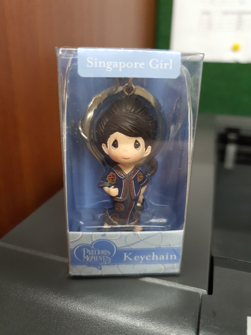 LIMITED EDITION !!! SQ Singapore Girl Precious Moments Doll Keychain ...