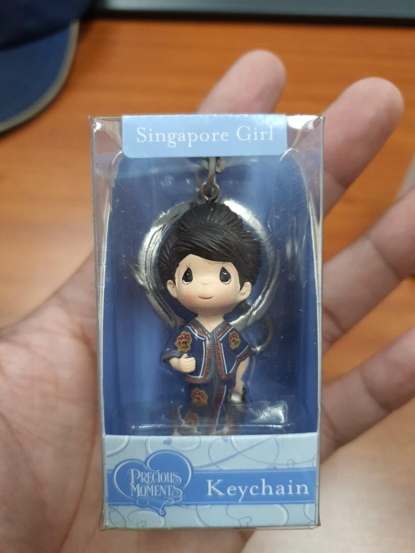 LIMITED EDITION !!! SQ Singapore Girl Precious Moments Doll Keychain ...