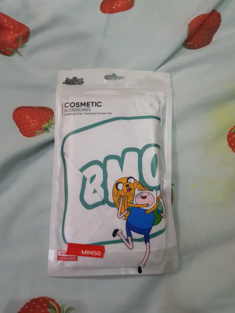 miniso bmo adventure time shower cap, Kesehatan & Kecantikan, Kulit ...