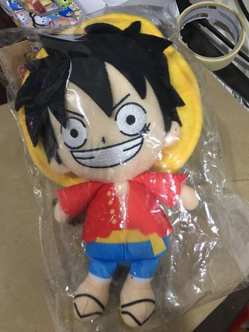 Monkey D Luffy One Piece Plush / Stuff Toy (Bandai with Toei Gold ...
