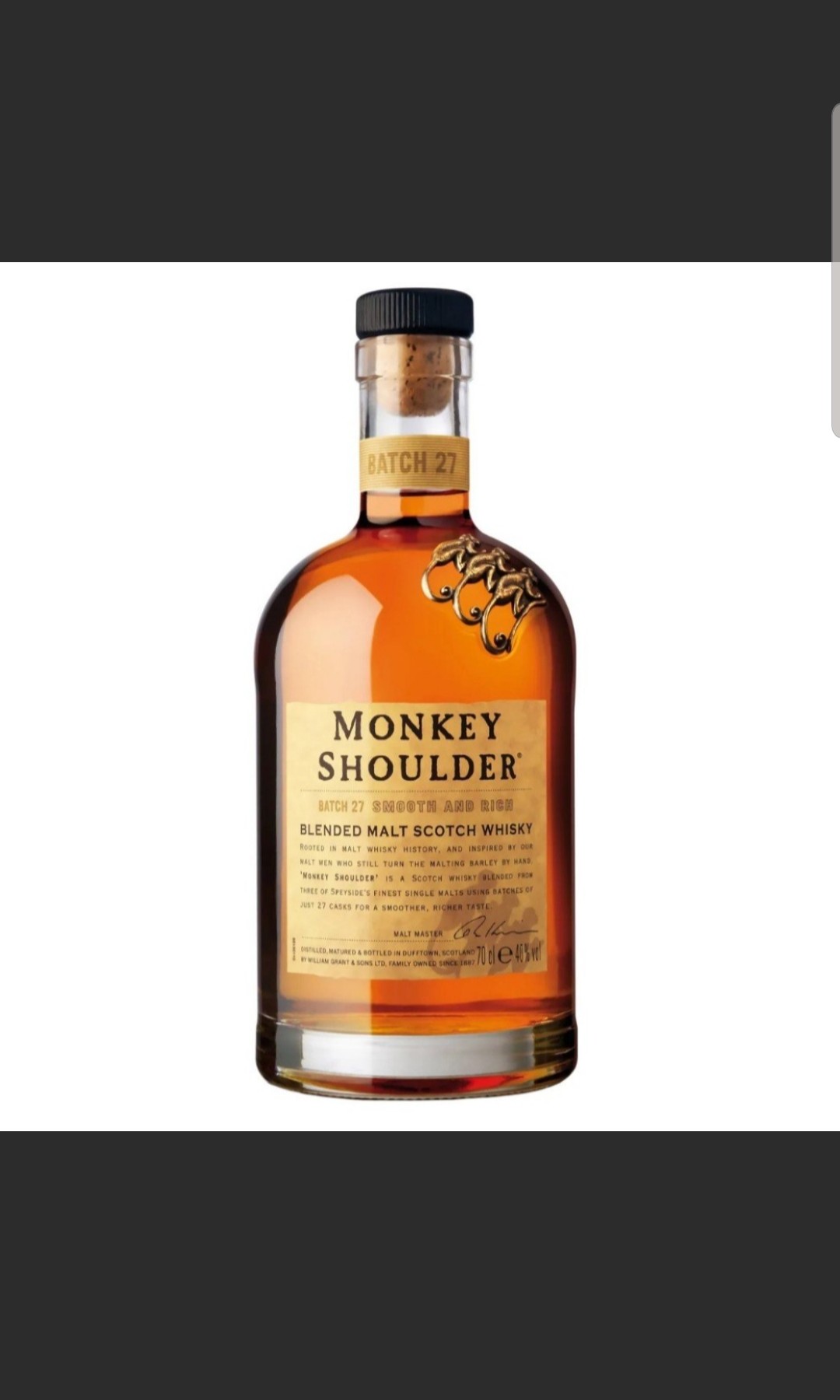 Monkey Shoulder 1L Scotch Whisky BRAND NEW, Food & Drinks, Alcoholic ...