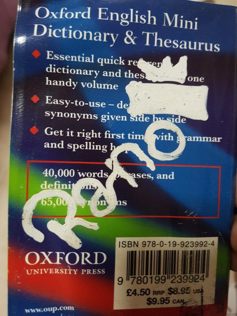 Oxford mini dictionary, Hobbies & Toys, Books & Magazines, Children's ...